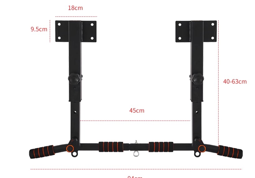 (Drop Model) Pull Up / Chin Up bar with installation (White only ...