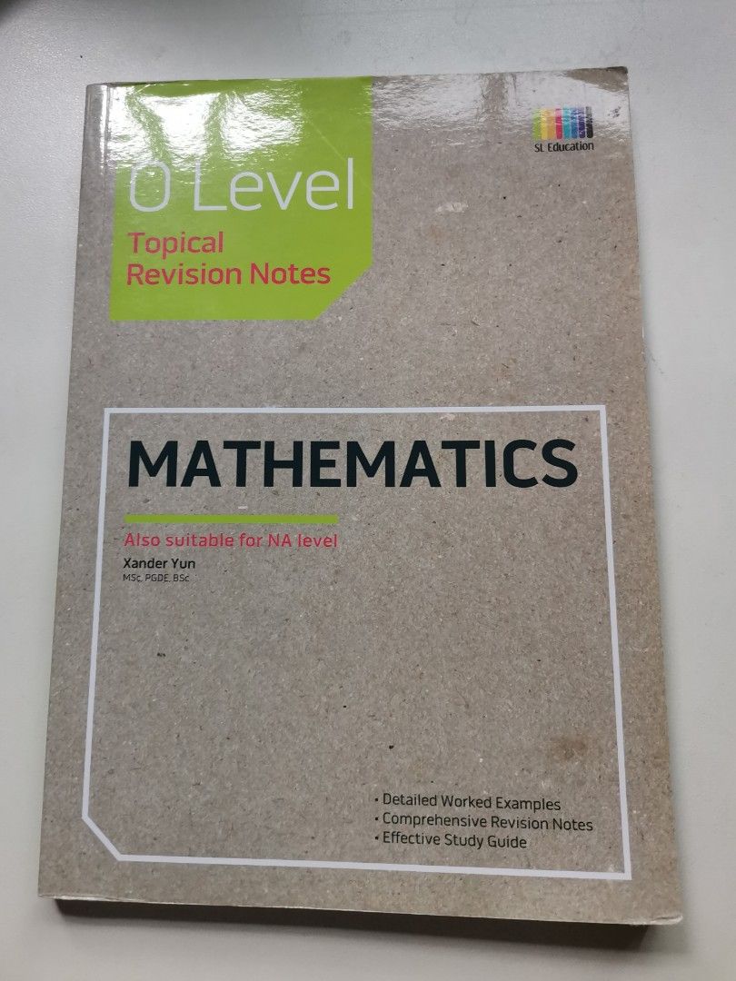 E math revision notes, Hobbies & Toys, Books & Magazines, Textbooks on ...