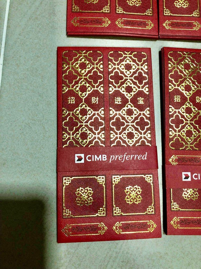 Each packet of CIMB Preferred Red Packet CNY Red Packet, Hobbies & Toys ...