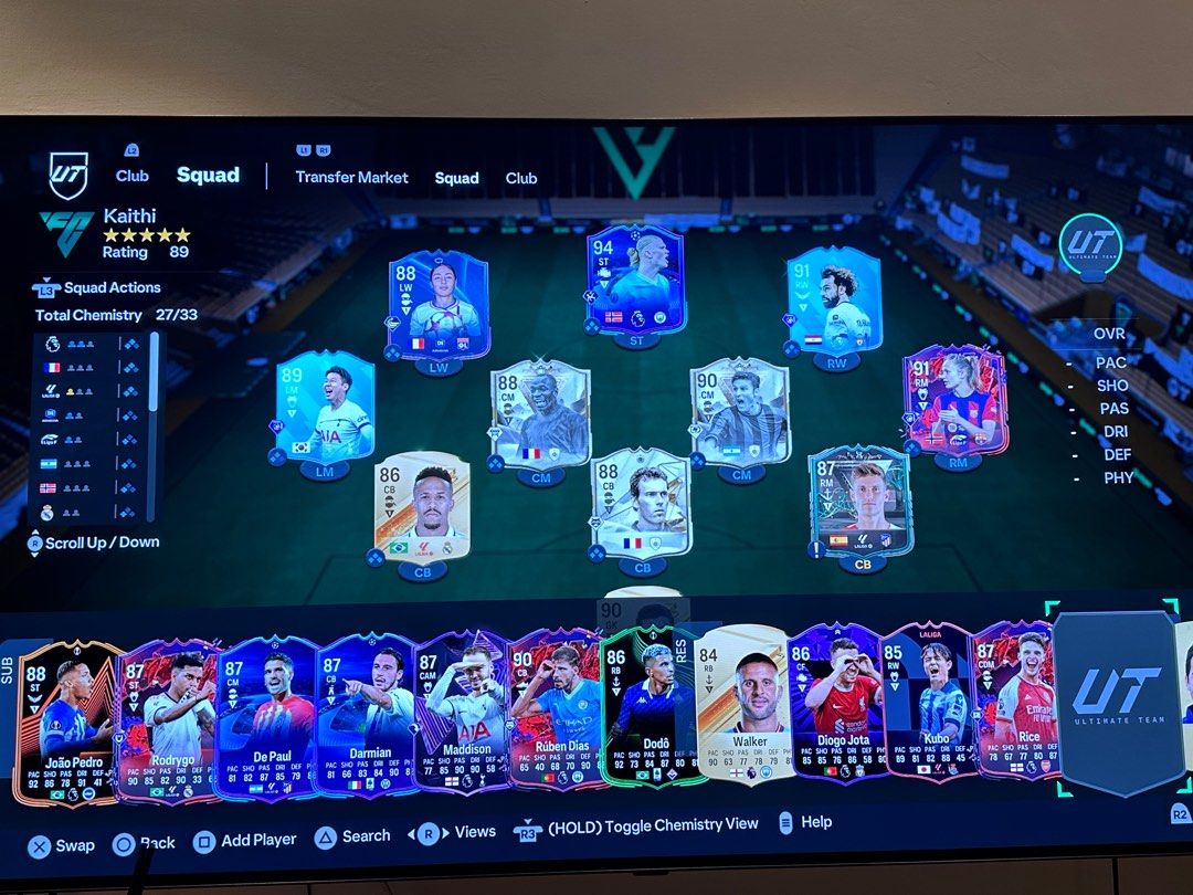 EAFC 24 squad, Video Gaming, Video Games, PlayStation on Carousell