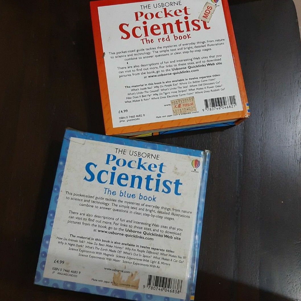 Early 2000s The Usborne Pocket Scientist Books, Hobbies & Toys, Books ...
