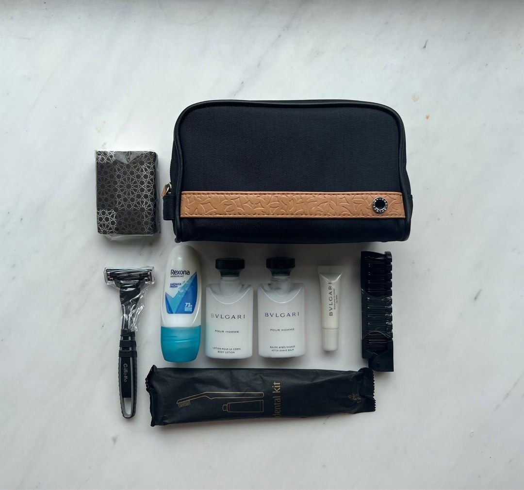 Emirates Business Class BVLGARI amenity kit, Hobbies & Toys, Travel ...