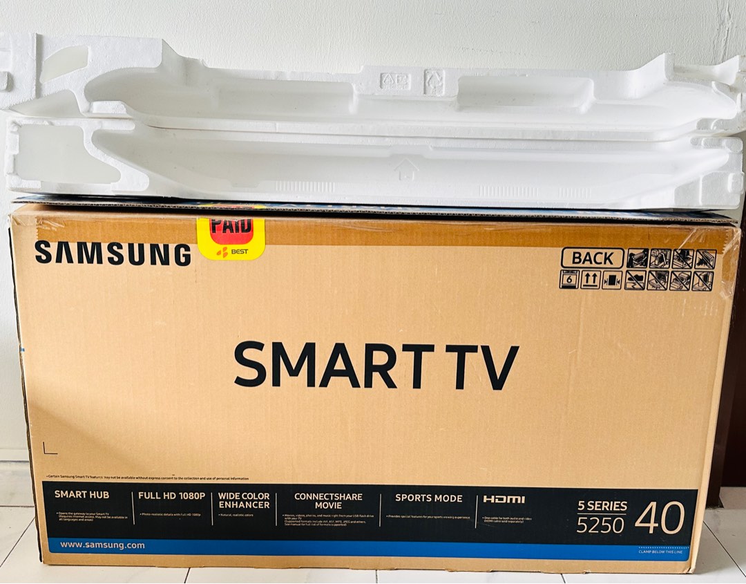 Empty Box with foam, TV & Home Appliances, TV & Entertainment, TV on ...