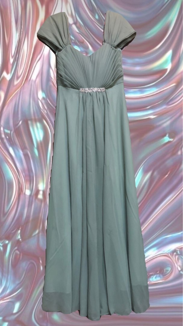 Bridal Entourage Gown/ Bridesmaid(Mint Green), Women's Fashion, Dresses ...