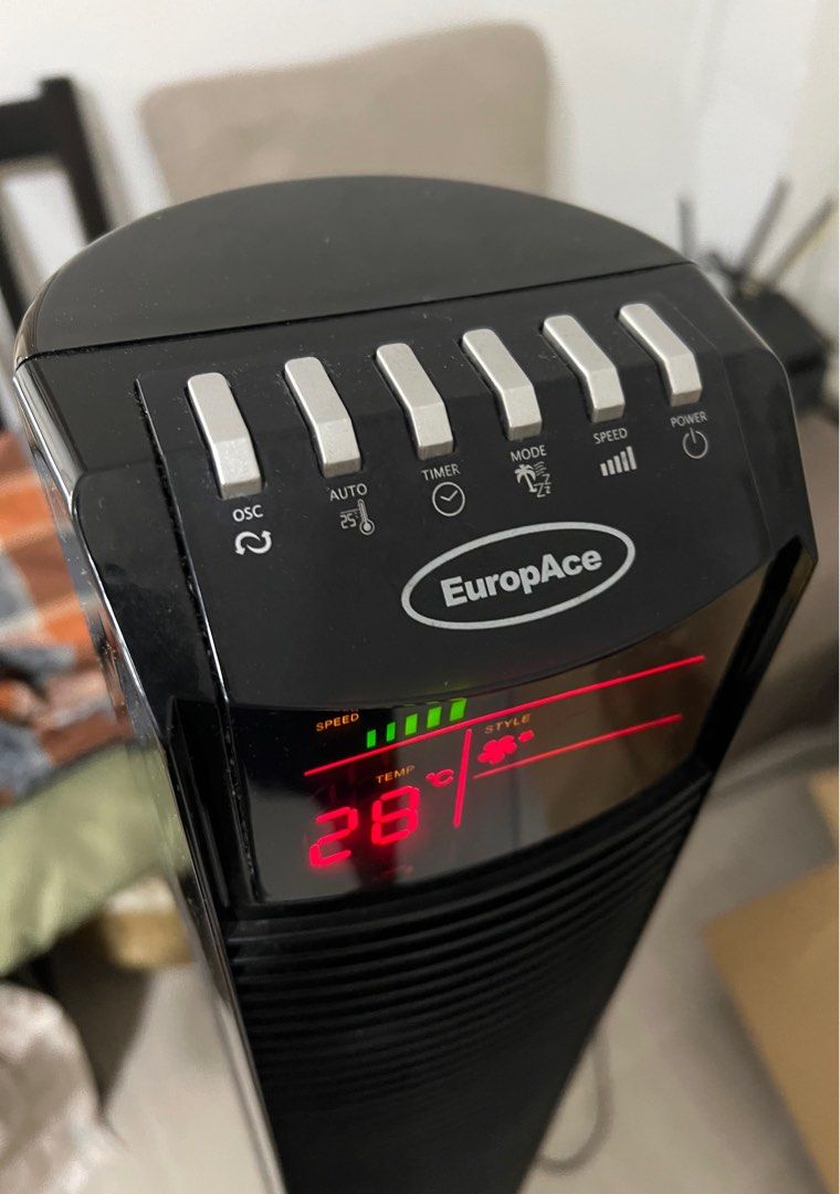 Europace Tower Fan | ETF 1129, Furniture & Home Living, Lighting & Fans ...