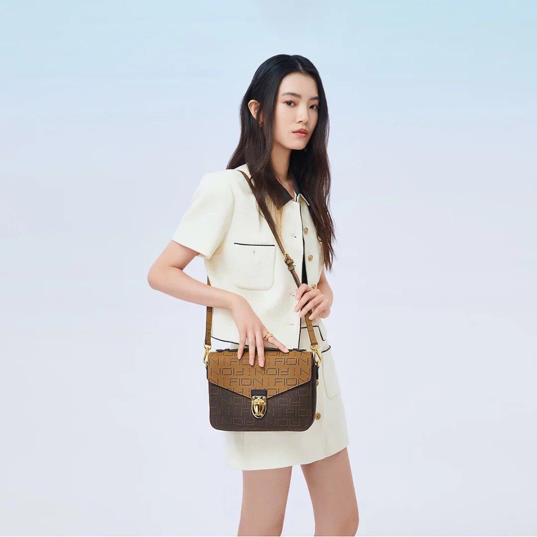 Fion Signature Monogram Messenger Bag, Luxury, Bags & Wallets on Carousell