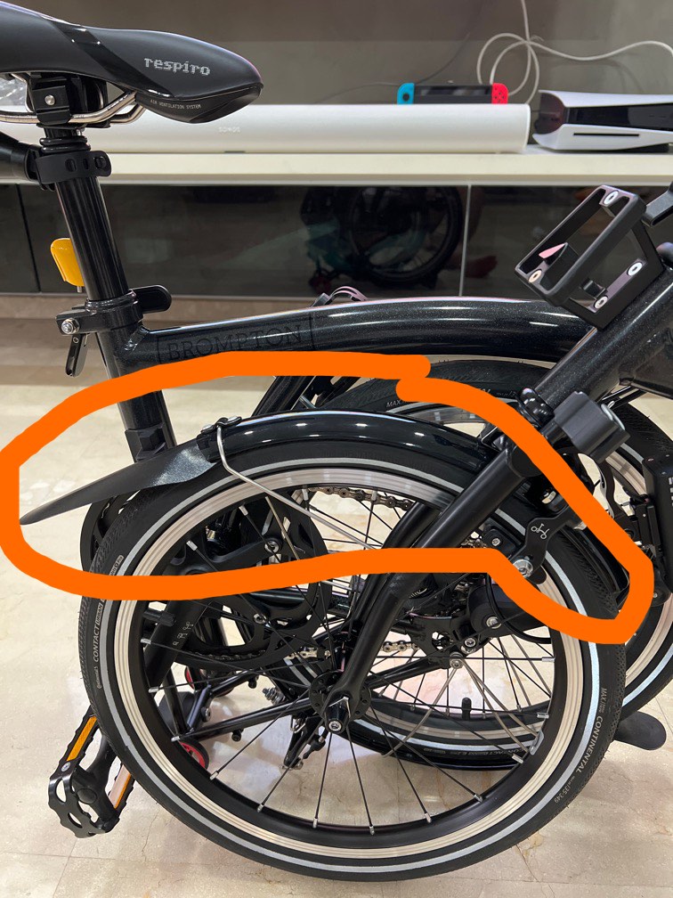 Front fender for Brompton P Line, Sports Equipment, Bicycles & Parts ...