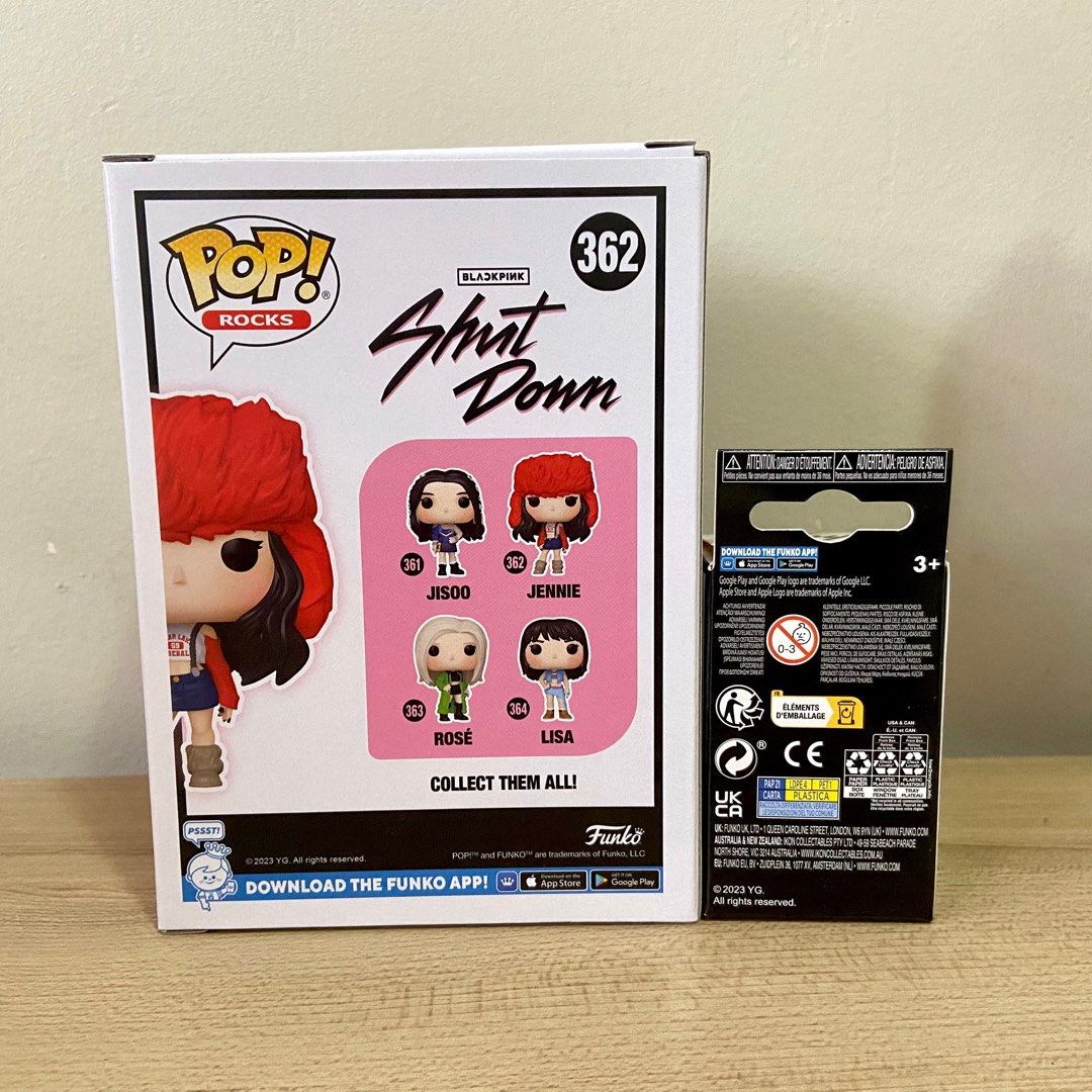 FUNKO POP! JENNIE (Blackpink) SET - Regular and Keychain, Hobbies ...