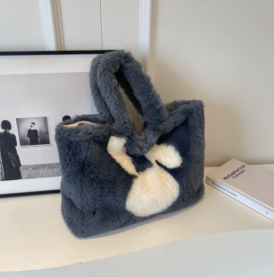 Furry bunny bag, Women's Fashion, Bags & Wallets, Shoulder Bags on ...