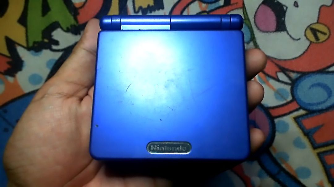 GameBoy Advance SP AGS-001 Blue, Video Gaming, Video Game Consoles ...