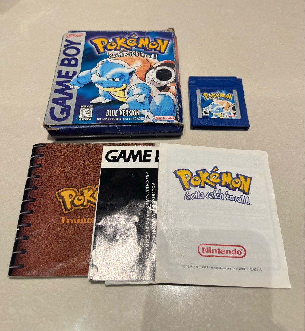 Gameboy Pokemon Blue, Video Gaming, Video Games, Nintendo on Carousell