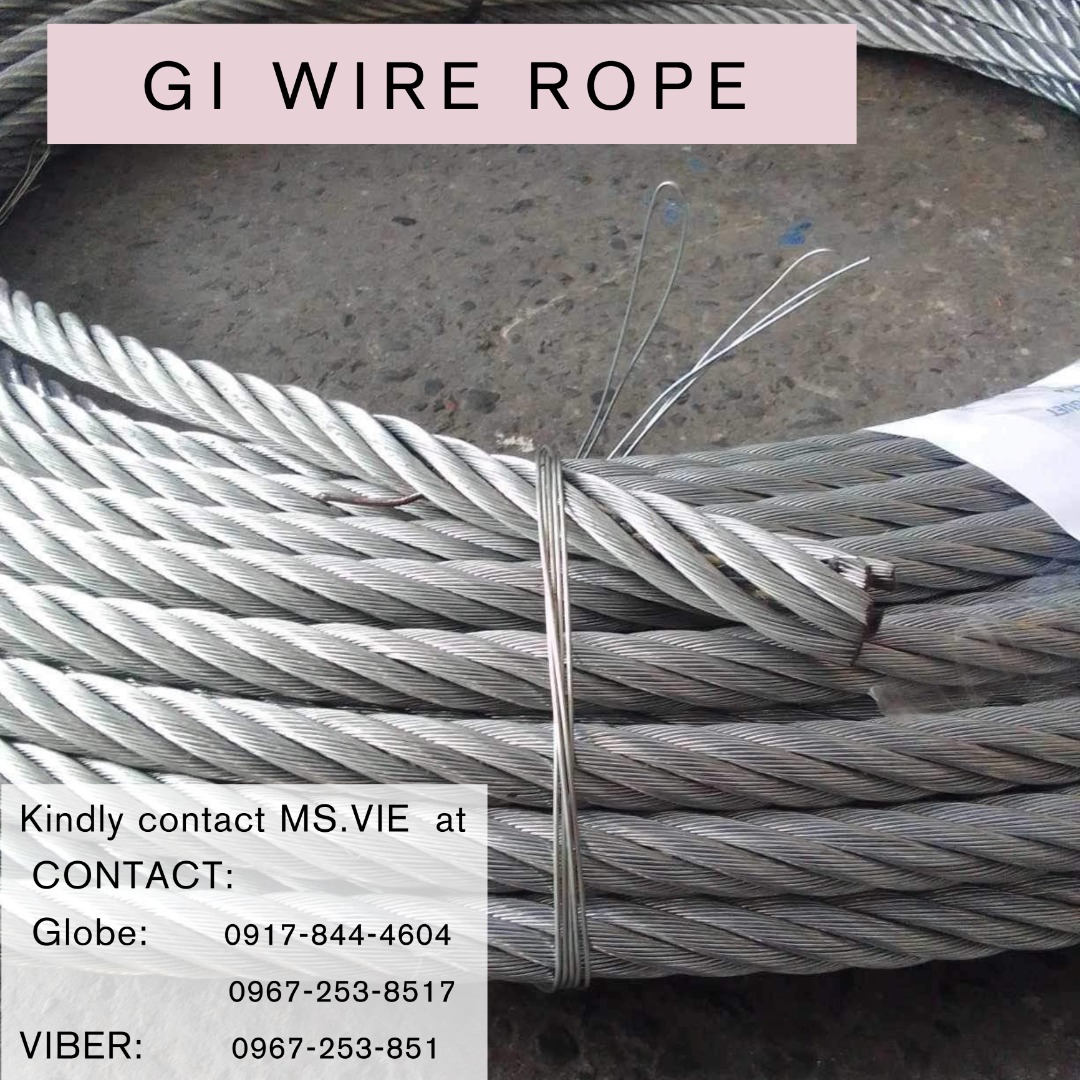 GI WIRE ROPE ( GALVANIZE ), Commercial & Industrial, Industrial ...