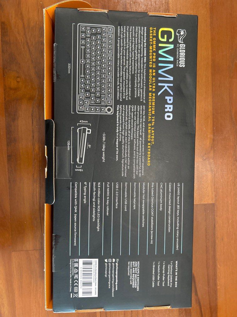 Gmmk pro premium compact tkl gasket mounted keyboard black, Computers & Tech, Parts ...