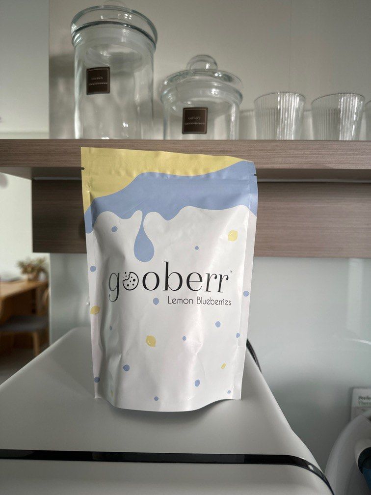 Gooberr Lemon Blueberries Lactation Cookies, Health & Nutrition, Health ...
