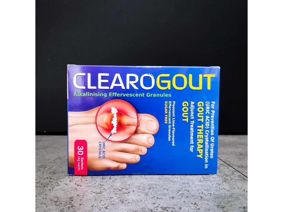 Gout Supplement (Clearogout, Alkanising Effervescent Granules), Health ...