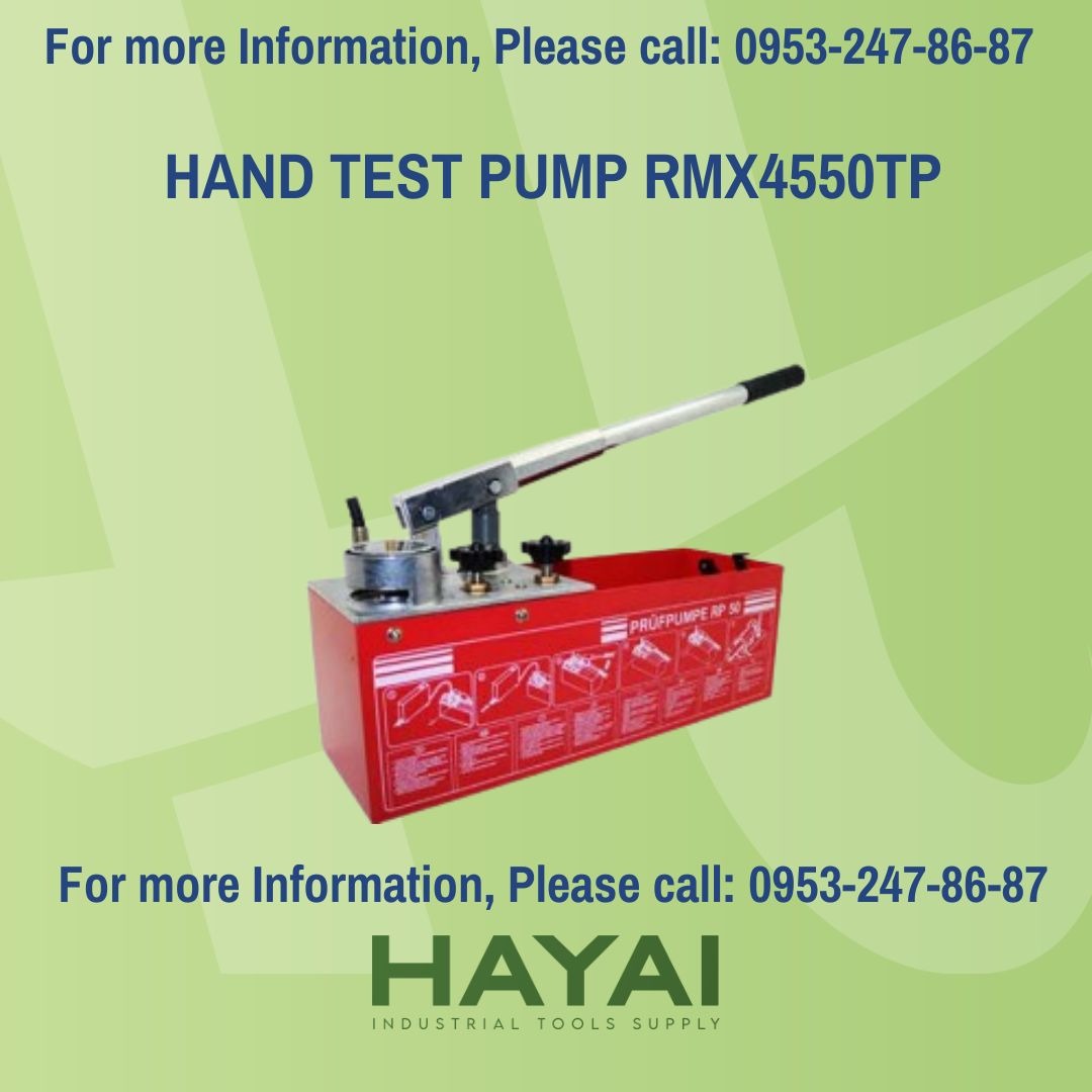 HAND TEST PUMP RMX4550TP, Commercial & Industrial, Construction Tools ...