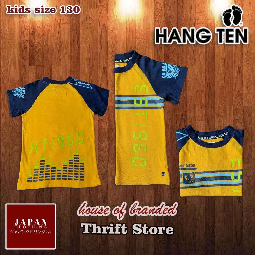 HANG TEN T-shirt for kids (JAPAN) authentic, Babies & Kids, Babies & Kids Fashion on Carousell