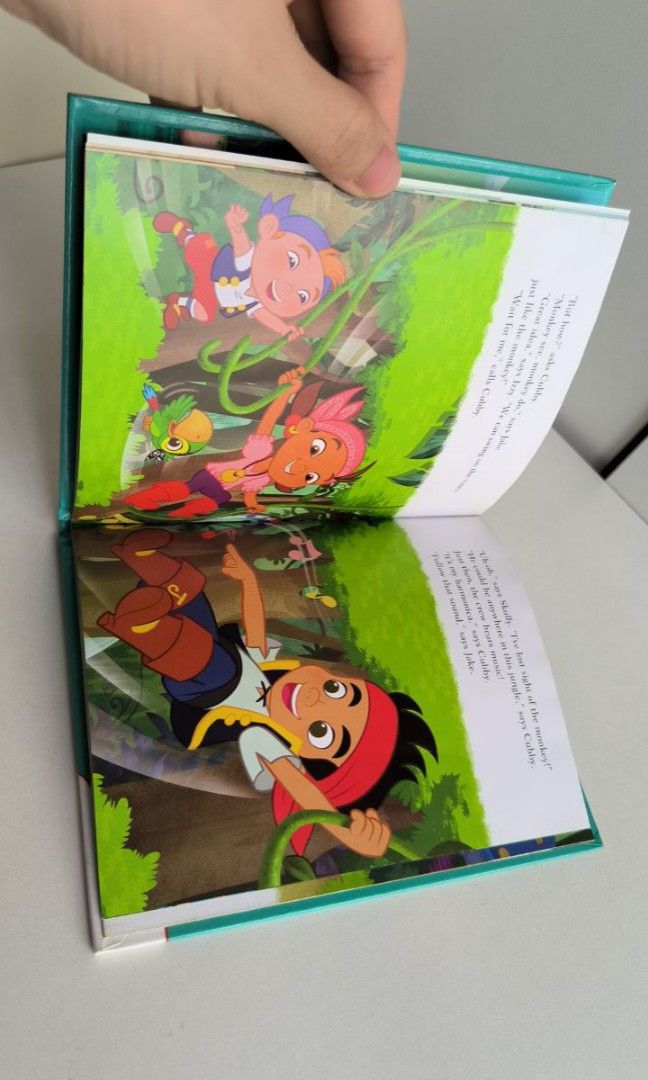 Hardcover Disney Junior Jake and the Neverland pirates, Hobbies & Toys ...