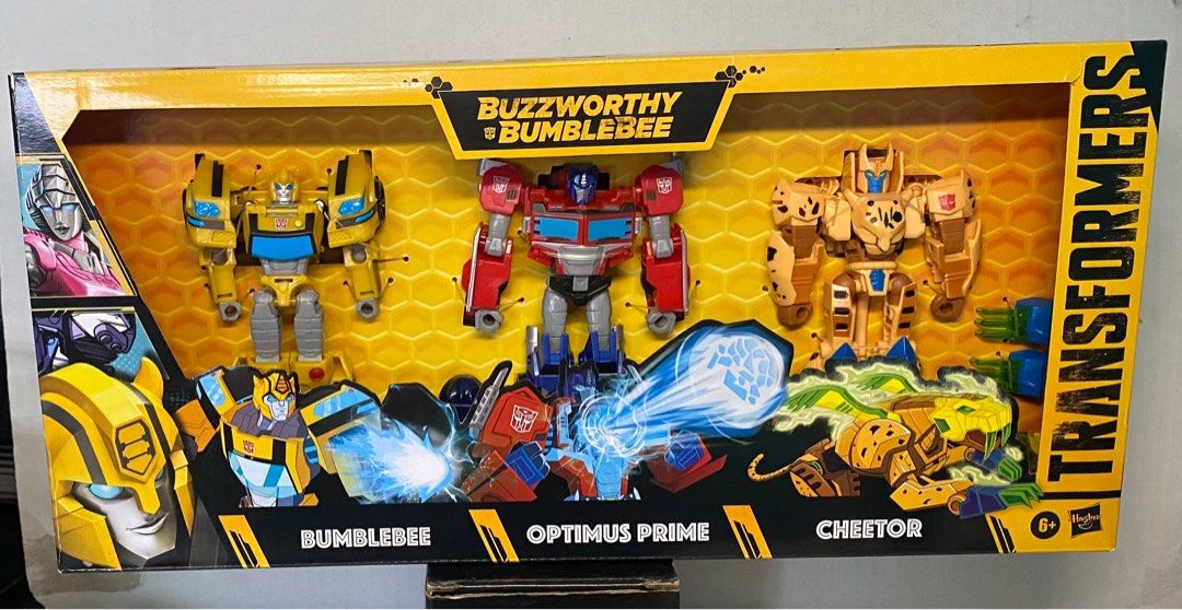 HASBRO Transformers Buzzworthy Bumblebee Optimus Prime Cheetor 3pk ($95 ...