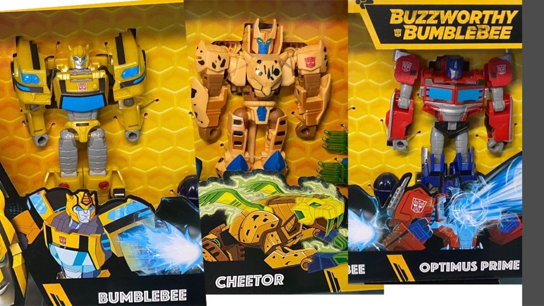 HASBRO Transformers Buzzworthy Bumblebee Optimus Prime Cheetor 3pk ($95 ...