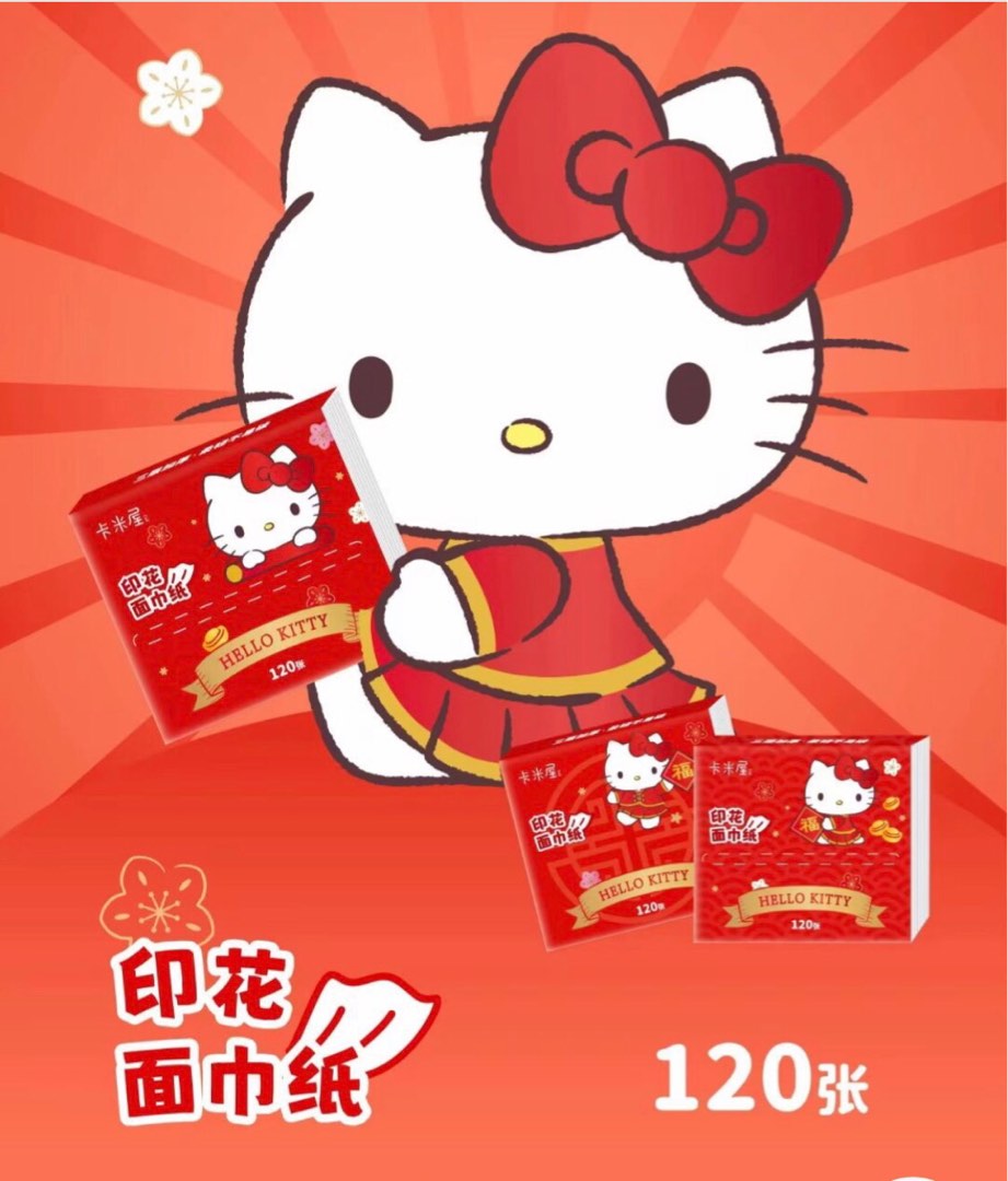 Hello kitty printed tissue paper 1pack, Hobbies & Toys, Travel, Travel ...