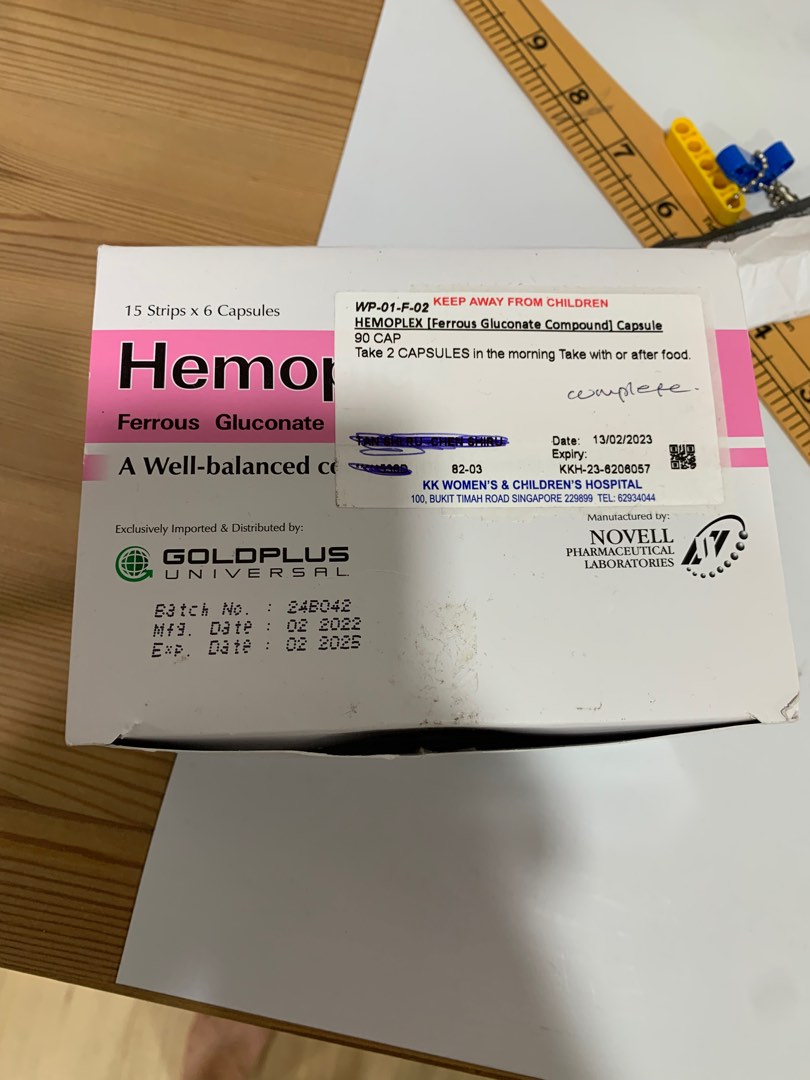 Hemoplex iron supplements, Health & Nutrition, Health Supplements ...