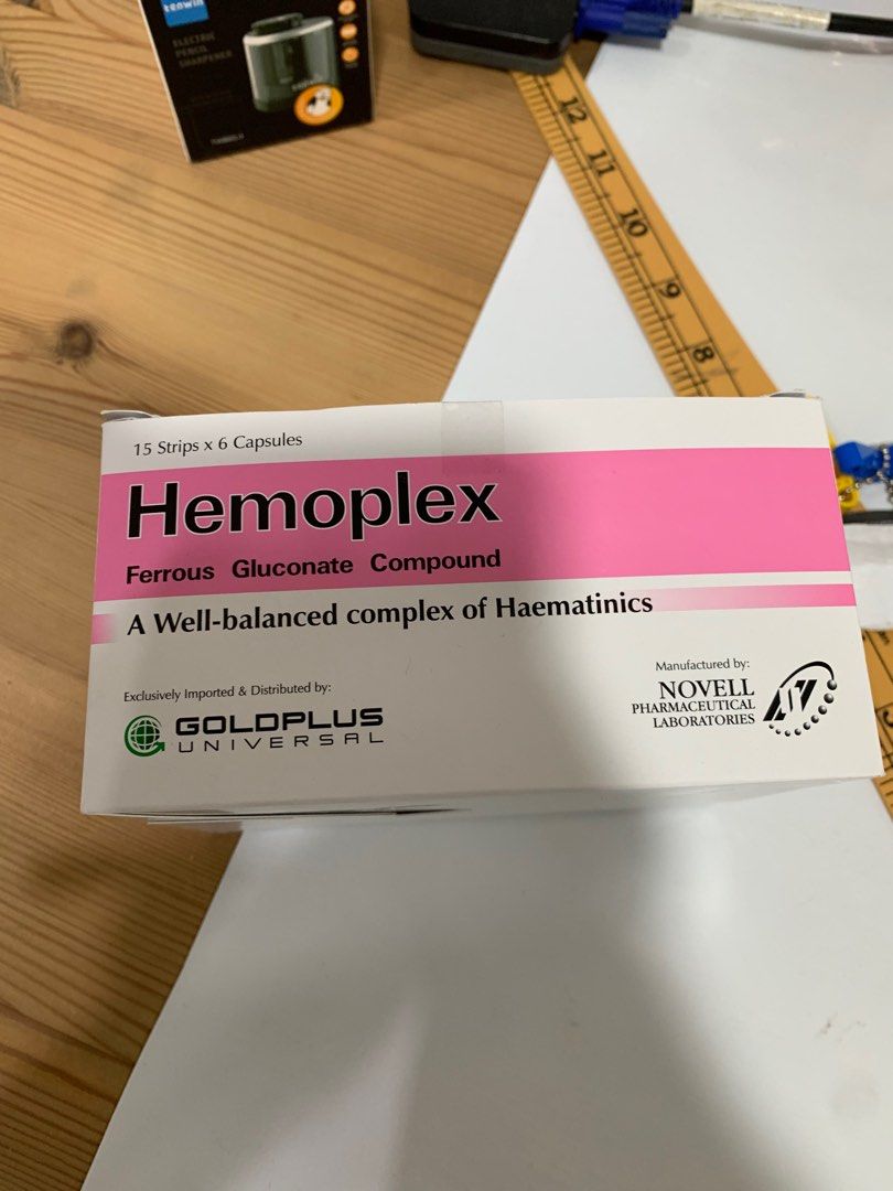 Hemoplex iron supplements, Health & Nutrition, Health Supplements ...