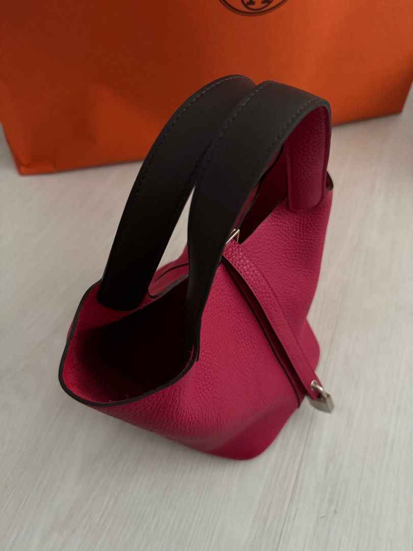 Hermes Picotin 18 in Framboise, Luxury, Bags & Wallets on Carousell