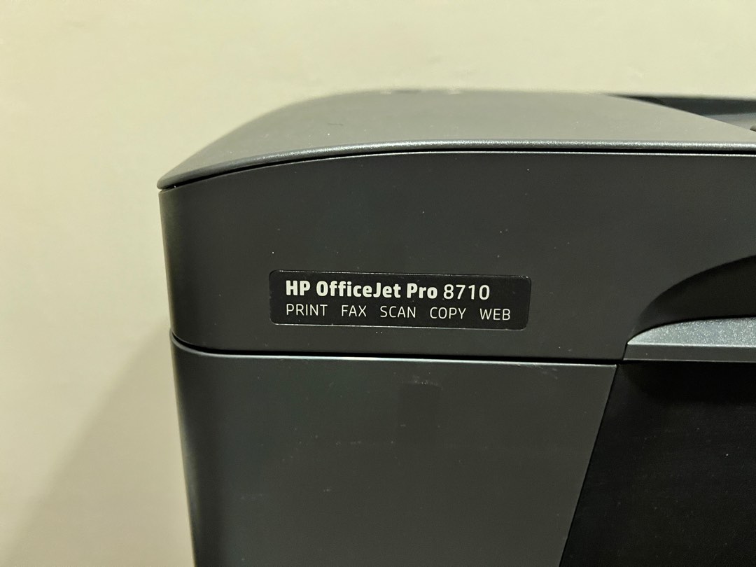 Hp Officejet Pro 8710 Black, Computers & Tech, Printers, Scanners ...