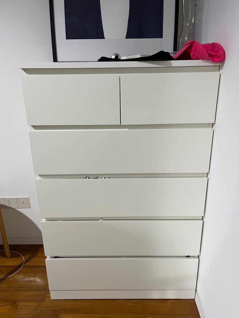 IKEA malm drawer of 6, Furniture & Home Living, Furniture, Shelves ...