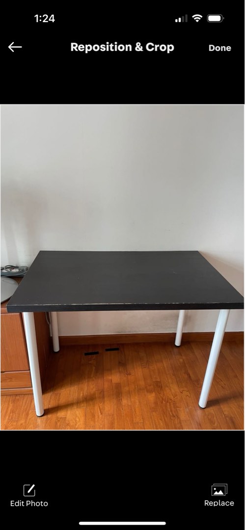 Ikea table 1m width, Furniture & Home Living, Furniture, Tables & Sets ...