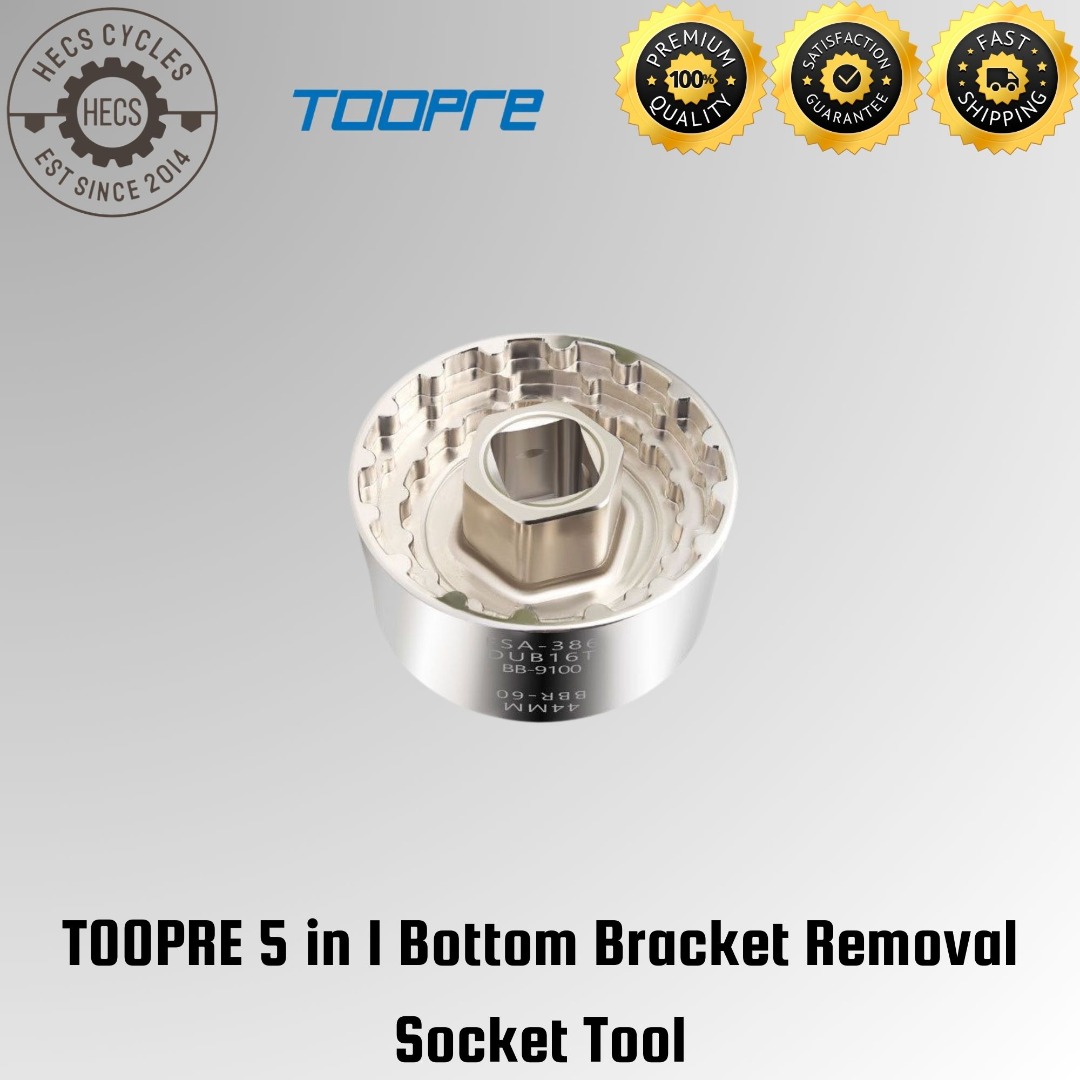 TOOPRE 5 in 1 Bottom Bracket Removal Socket Tool Socket Mountain Bike ...