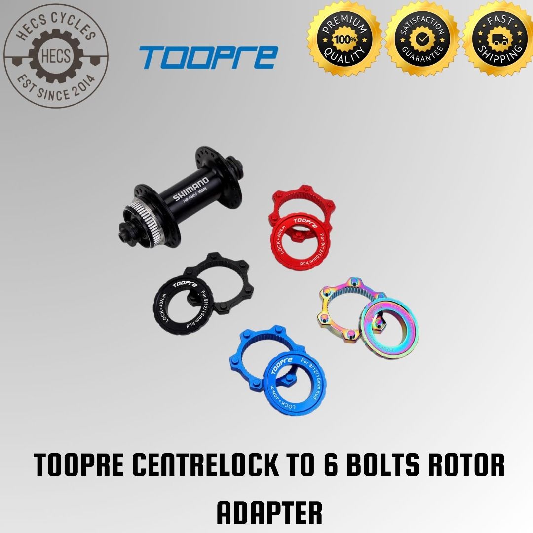 TOOPRE Centrelock To 6 Bolts Disc Rotor Adapter Mountain Bike Road Bike ...