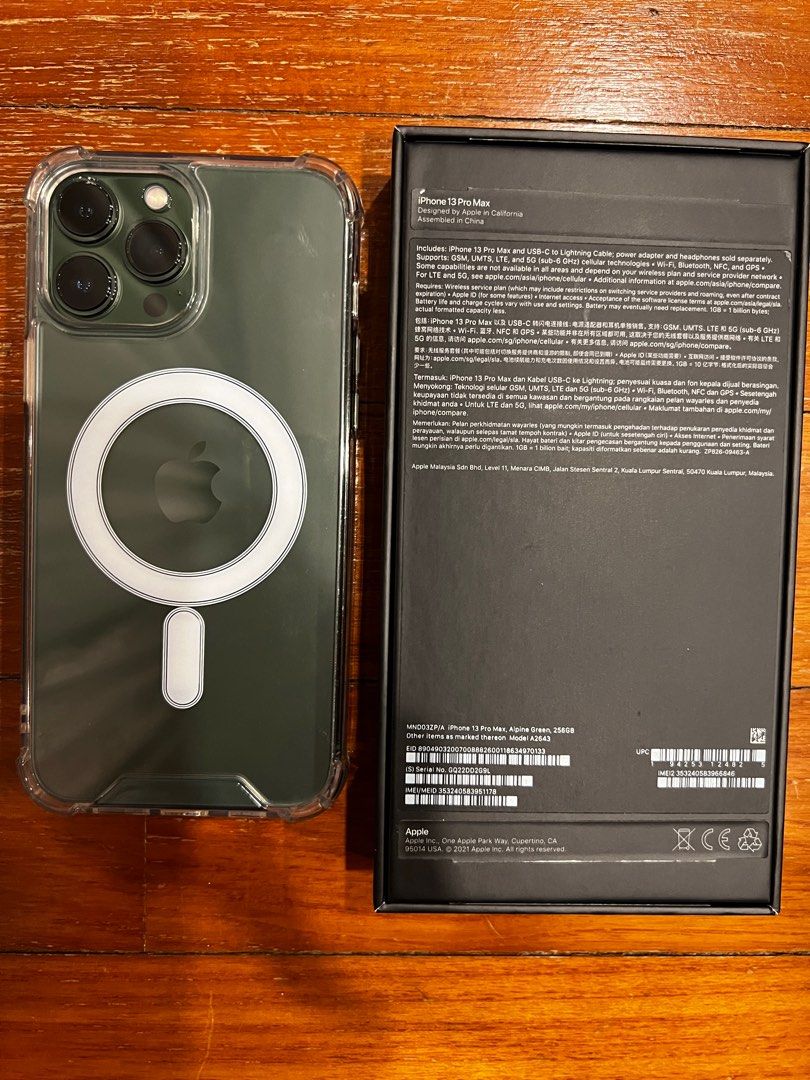 iPhone 13 Pro Max Green 256GB, Mobile Phones & Gadgets, Mobile Phones ...