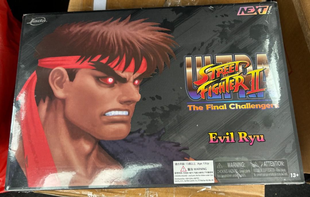 Jada Toys Ultra Street Fighter II Evil Ryu 6 inch figure deluxe set ...