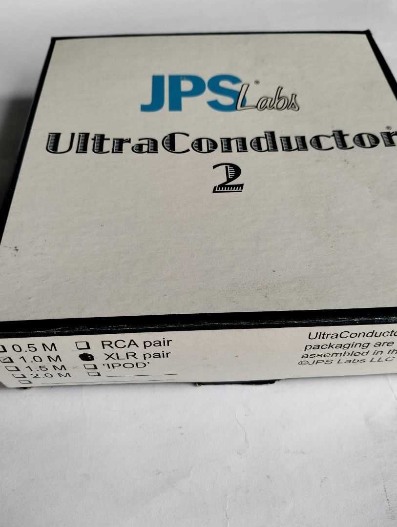 JPS Ultra conductor 2 XLR interconnect, Audio, Other Audio Equipment on ...