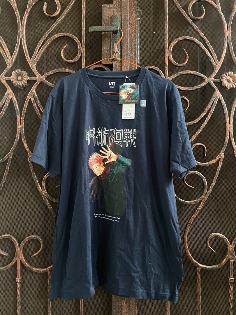 Kaos Baju Uniqlo Jujutsu Kaisen Yuji Itadori Original, Fesyen Pria ... Kaos Baju Uniqlo Jujutsu Kaisen Yuji Itadori Original, Fesyen Pria ...