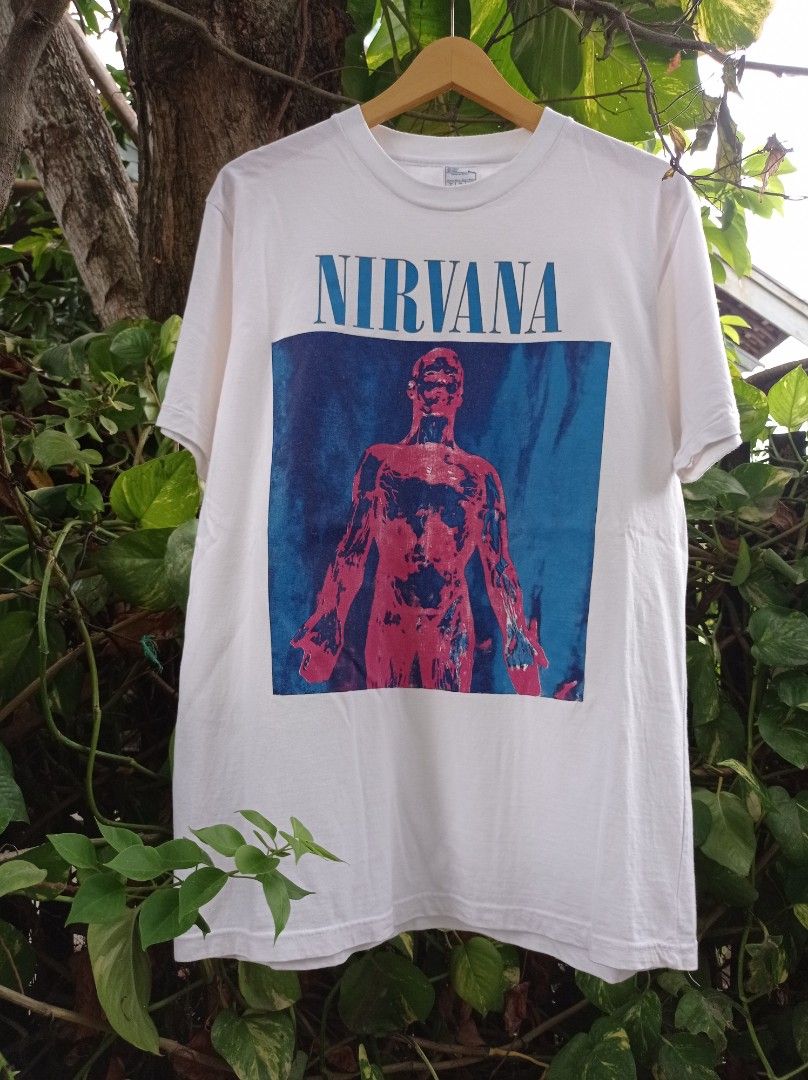 Kaos Band Vintage Nirvana Sliver, Fesyen Pria, Pakaian , Atasan di ... Kaos Band Vintage Nirvana Sliver, Fesyen Pria, Pakaian , Atasan di ...