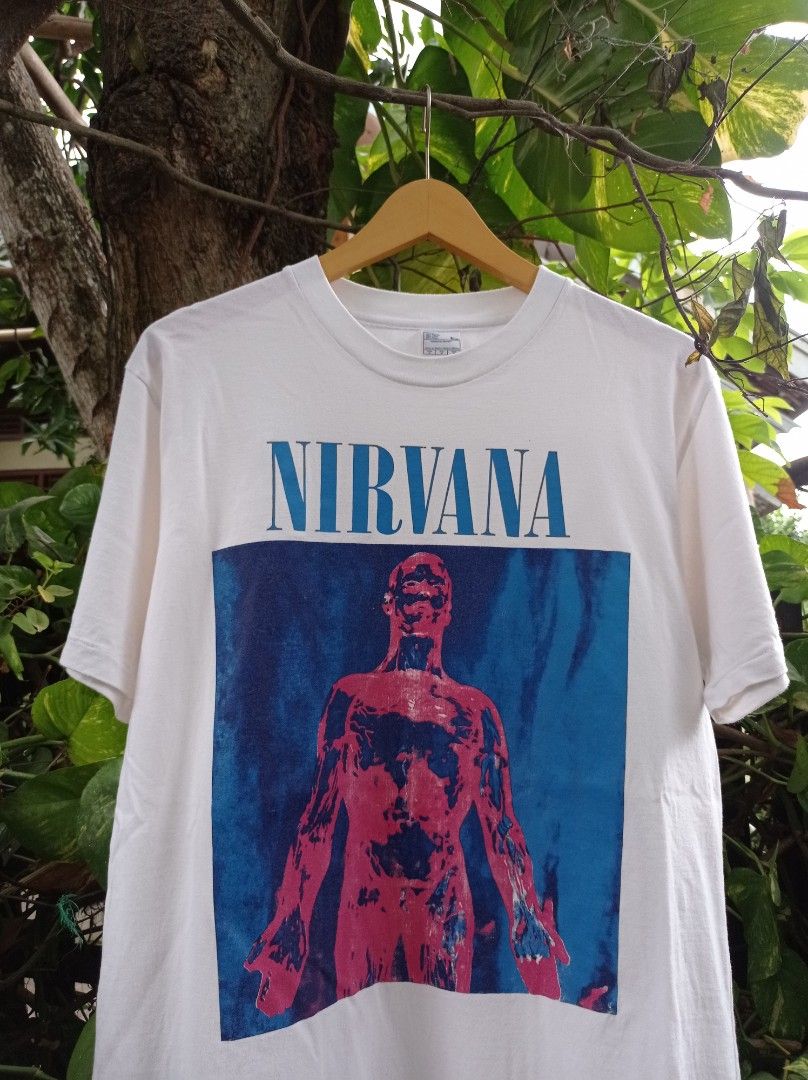 Kaos Band Vintage Nirvana Sliver, Fesyen Pria, Pakaian , Atasan di ... Kaos Band Vintage Nirvana Sliver, Fesyen Pria, Pakaian , Atasan di ...
