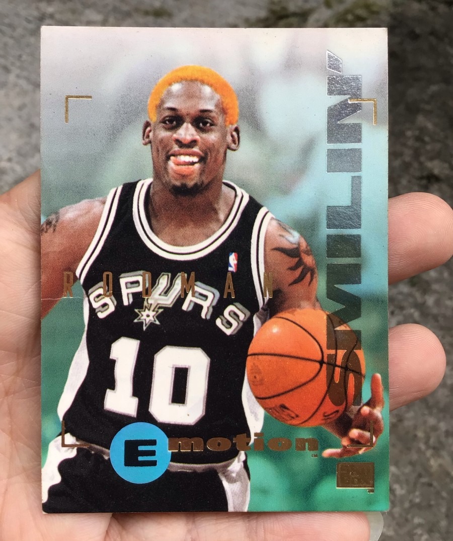 KARTU BASKET DENNIS RODMAN SKY BOX EMOTION LTB NBA 1995, Toys ...