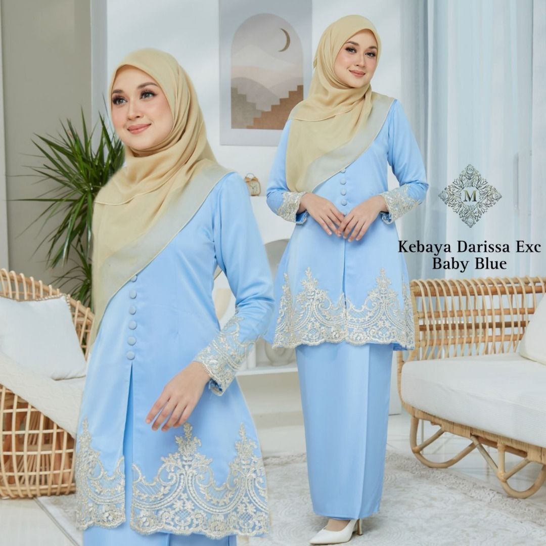 KEBAYA DARISSA LACE EXCLUSIVE, Women's Fashion, Muslimah Fashion, Baju ...