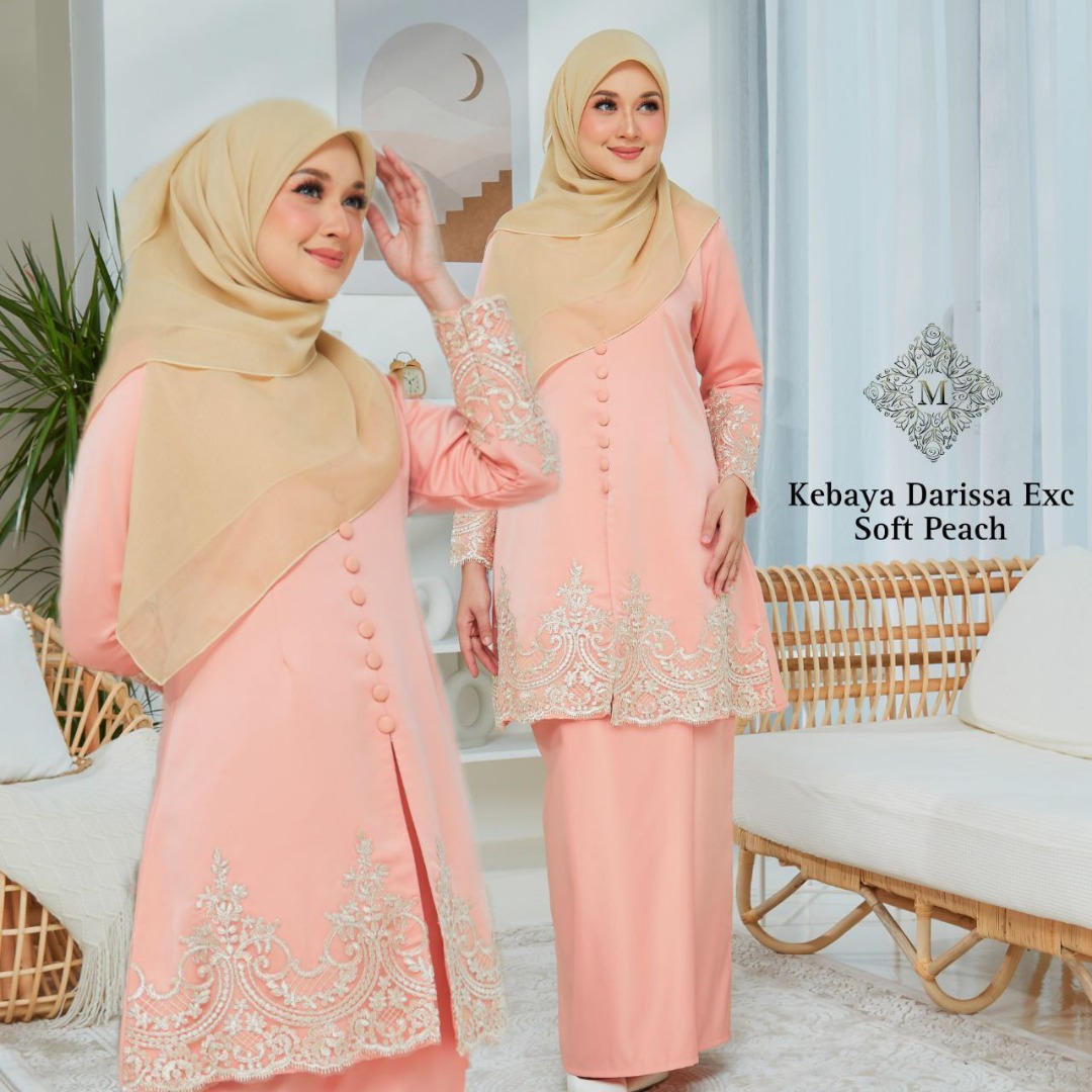 KEBAYA DARISSA LACE EXCLUSIVE, Women's Fashion, Muslimah Fashion, Baju ...