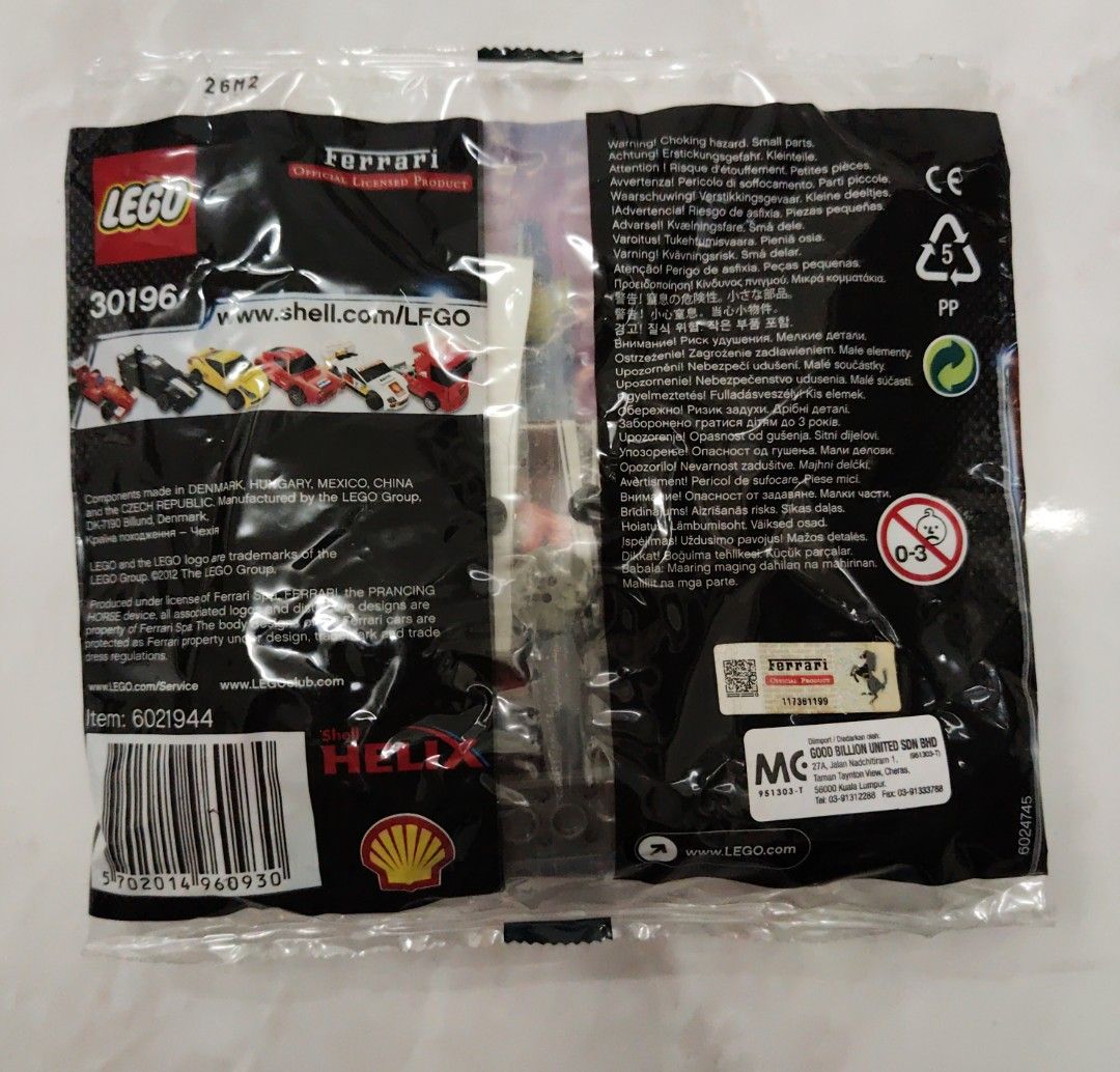 Vintage Lego 30196 Shell F1 Ferrari team, Hobbies & Toys, Toys & Games ...