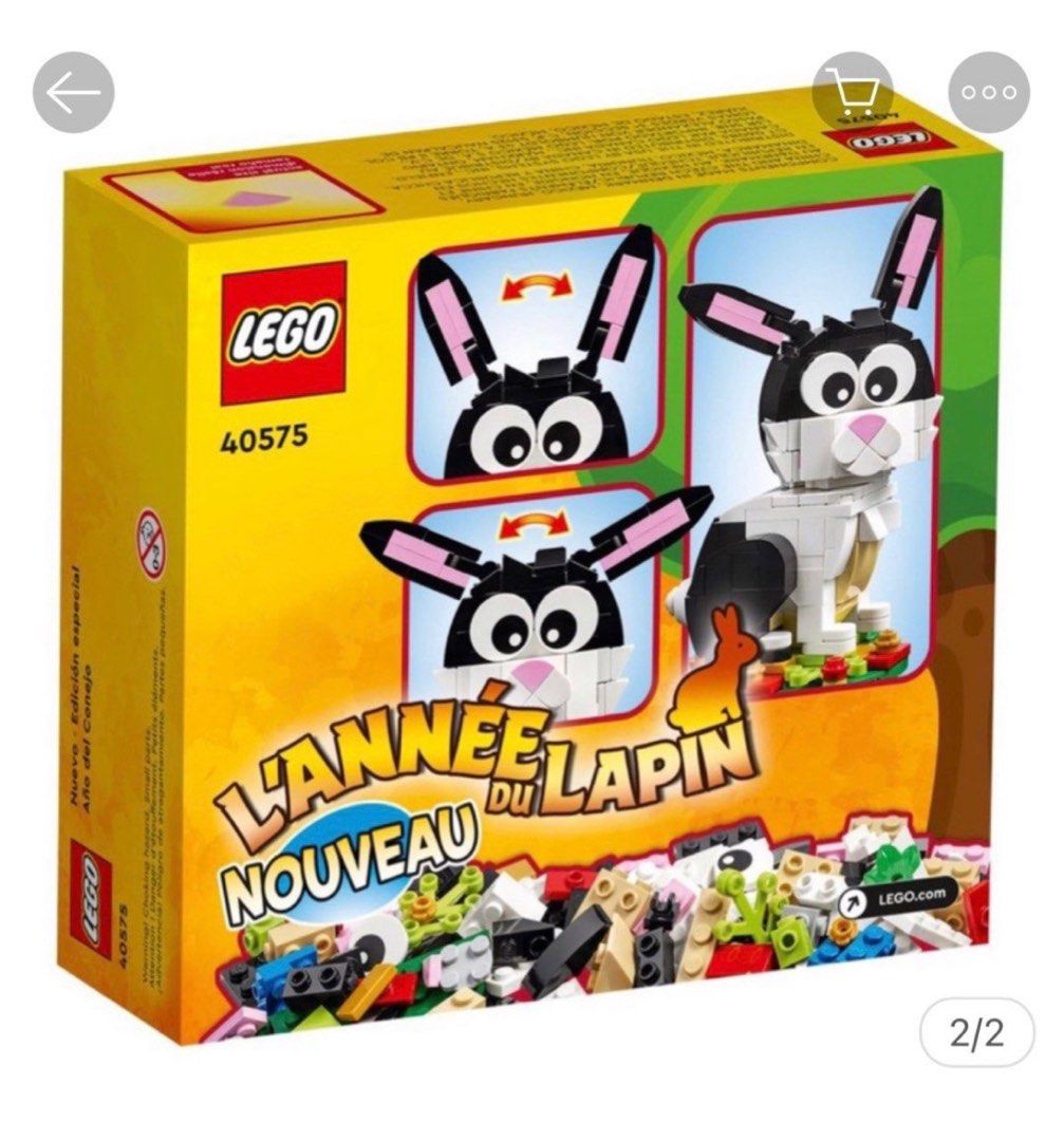Lego Toy Figurine Rabbit Bunny, Hobbies & Toys, Toys & Games on Carousell
