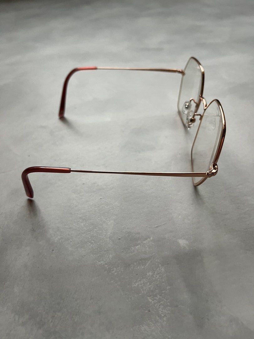 Lenskart John Jacobs Gold Full Rim Hexagonal Spectacle Frame, Women's ...