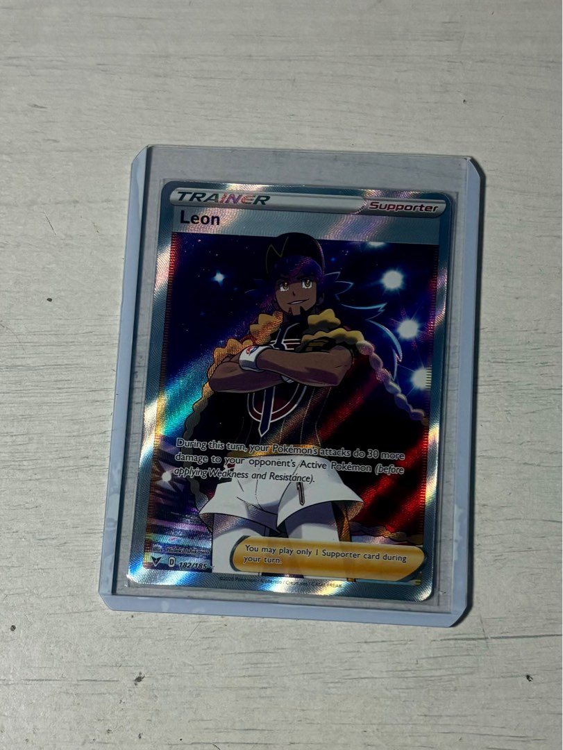 Leon full art ultra trainer trading card, Hobbies & Toys, Memorabilia ...