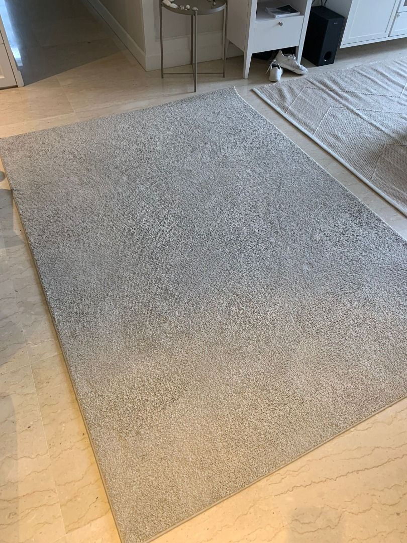 Light Beige IKEA Rug, Furniture & Home Living, Home Decor, Carpets ...