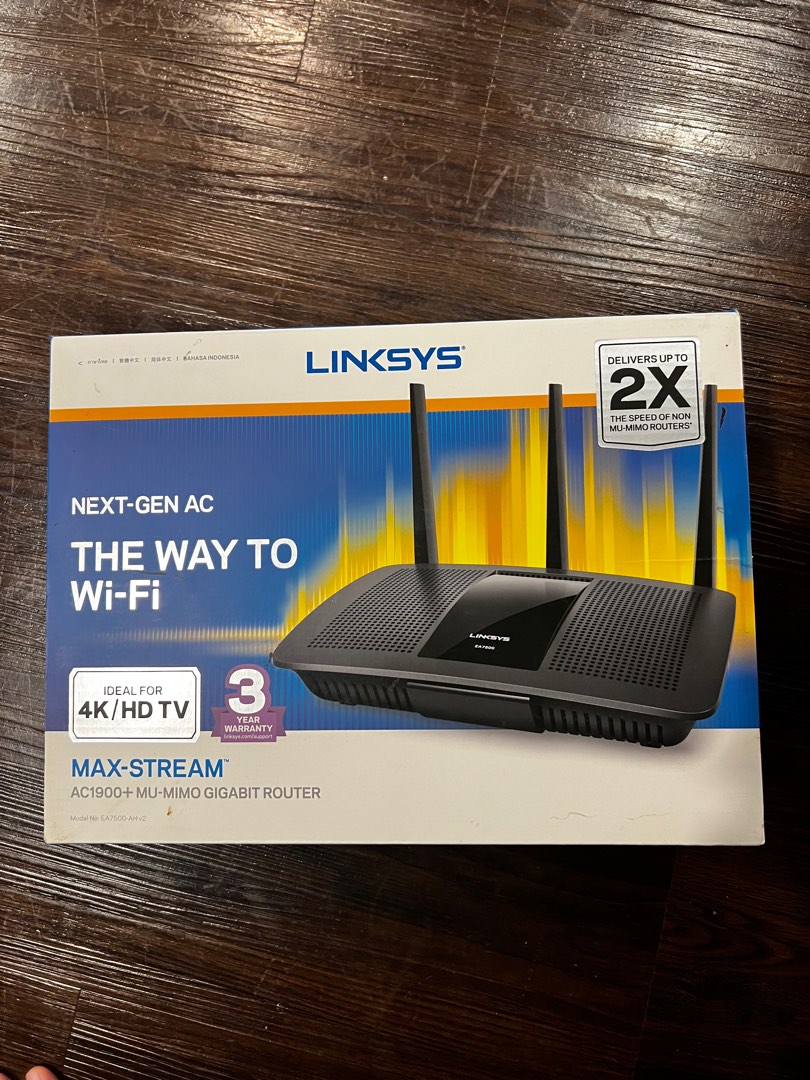 Linksys EA7500 Max-Stream AC1900+ MU-MIMO Gigabit Router, Computers & Tech, Parts & Accessories ...