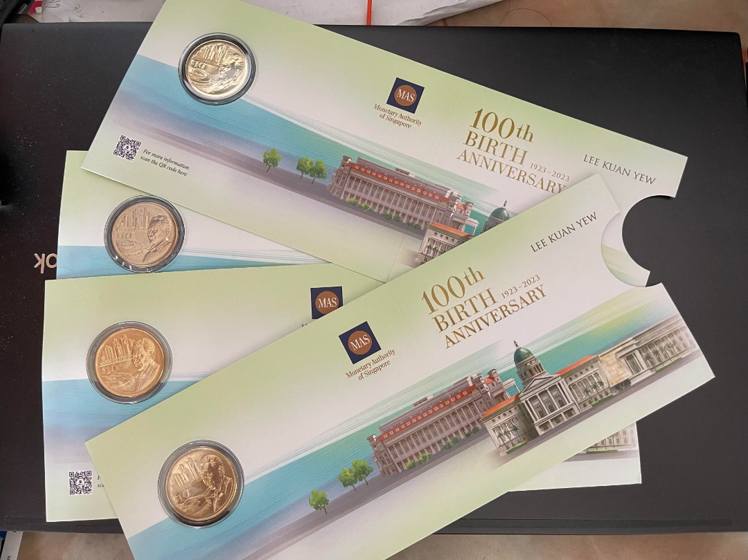 LKY 100th anniversary $10 coin, Hobbies & Toys, Memorabilia ...