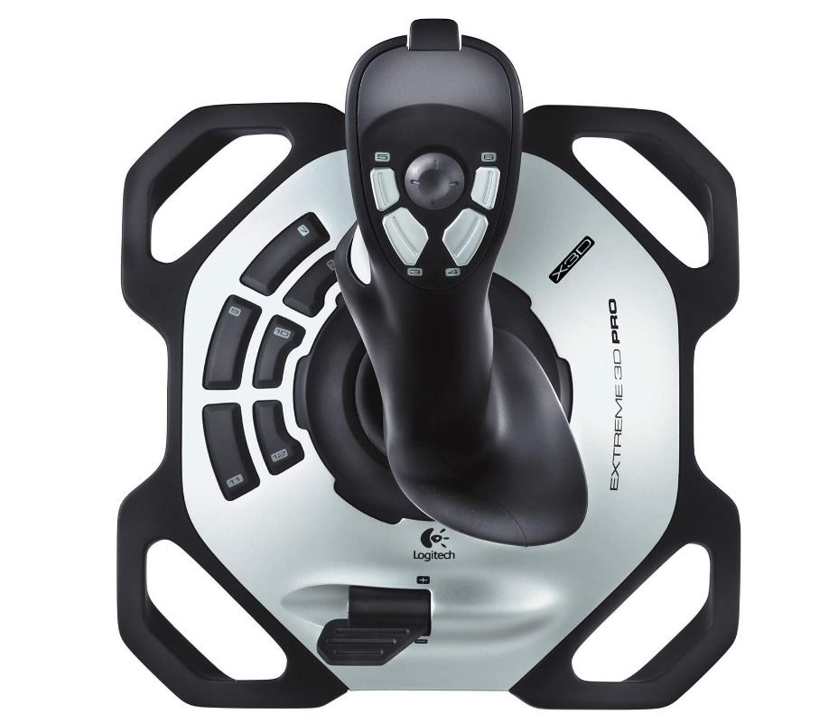 Logitech Extreme 3D Pro Joystick (CL0353), Video Gaming, Gaming ...